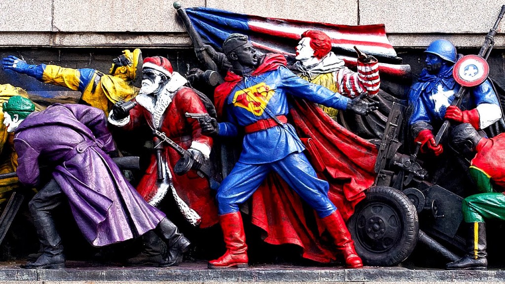 Superhero Protest of Soviet Monuments in Bulgaria – Harry's Place